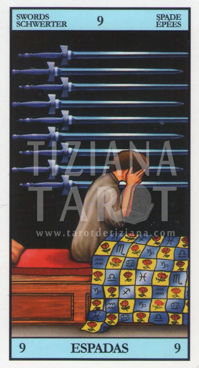 El 9 de Espadas y su mensaje en el tarot - Tarot de Tiziana